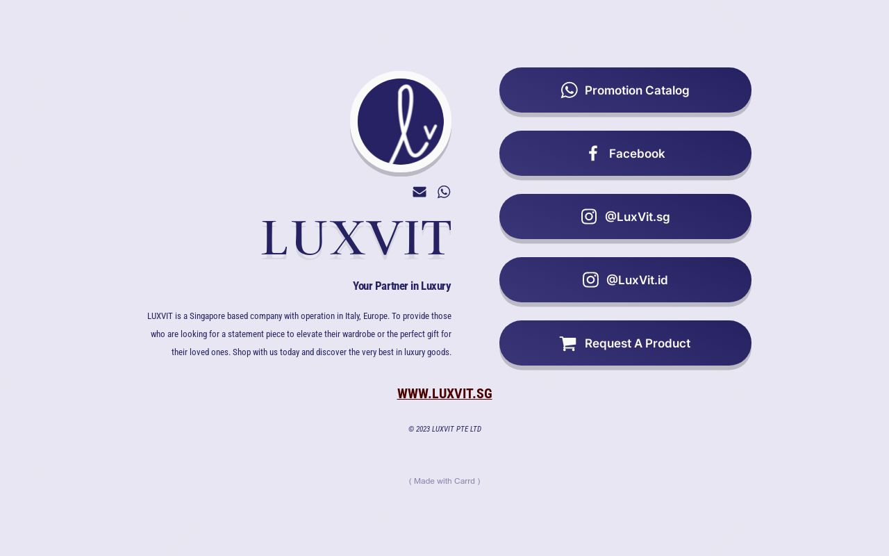 LuxVit - Your Partner in Luxury